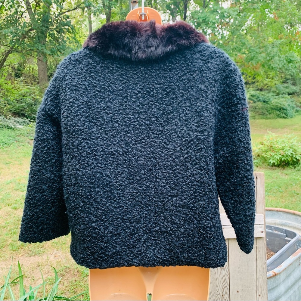 Gorgeous 1950’s Curly Wool And Mink Coat! - Gem